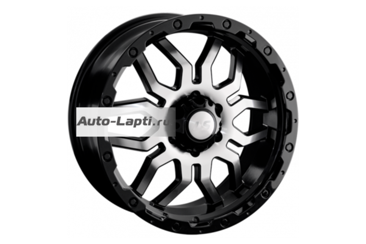 Диски LS 8x17/6x139,7 ET10 D110,5 1285 BKF (конус, Колпак+лого) в Москве. Авто-Лапти